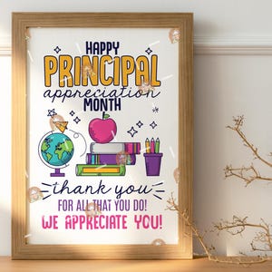 Principal Appreciation Month Card Printable, National Principals' Month ...