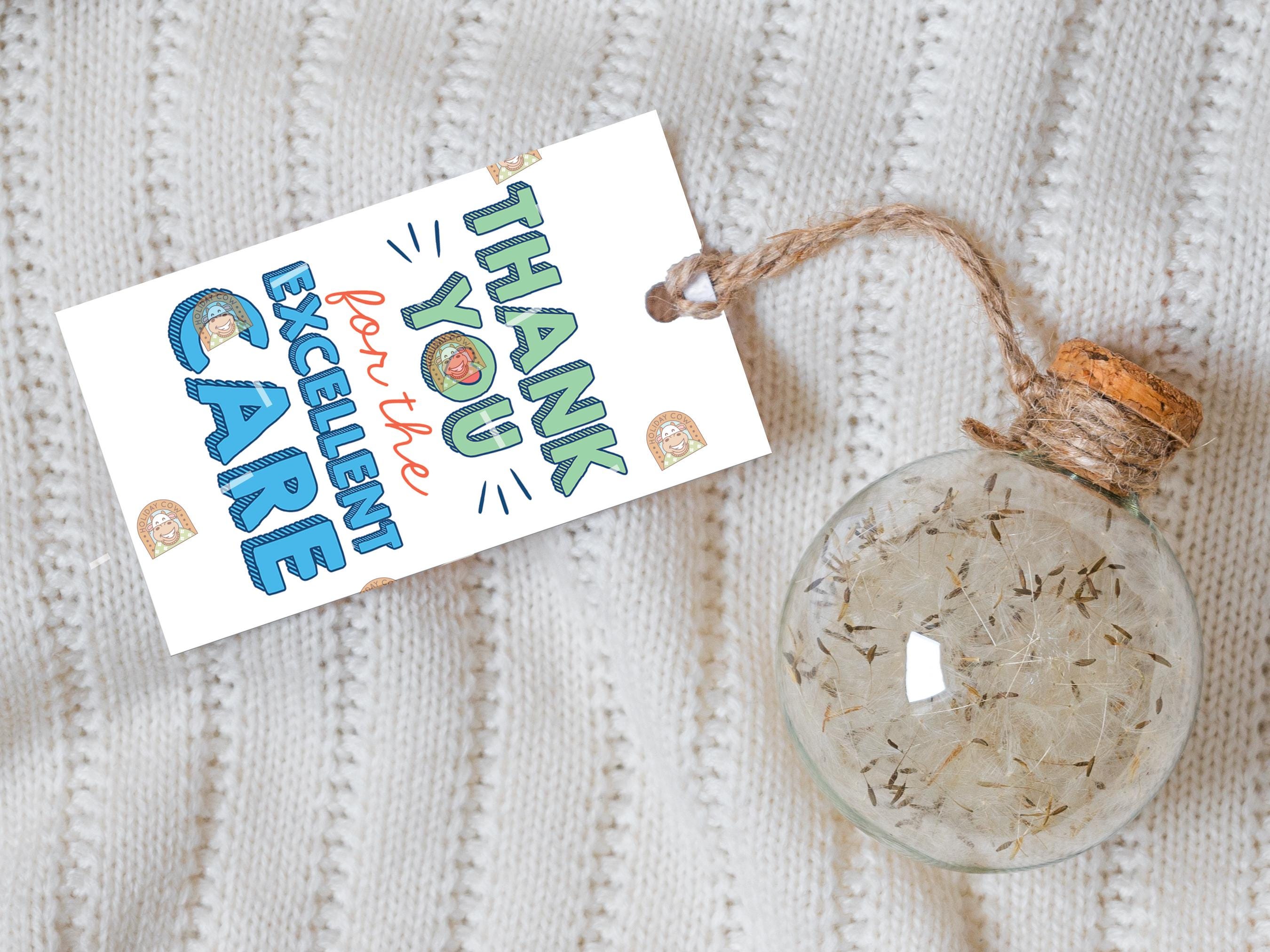 Thank You Caregiver Gift Tag, Family Caregivers Month Tag Printable ...