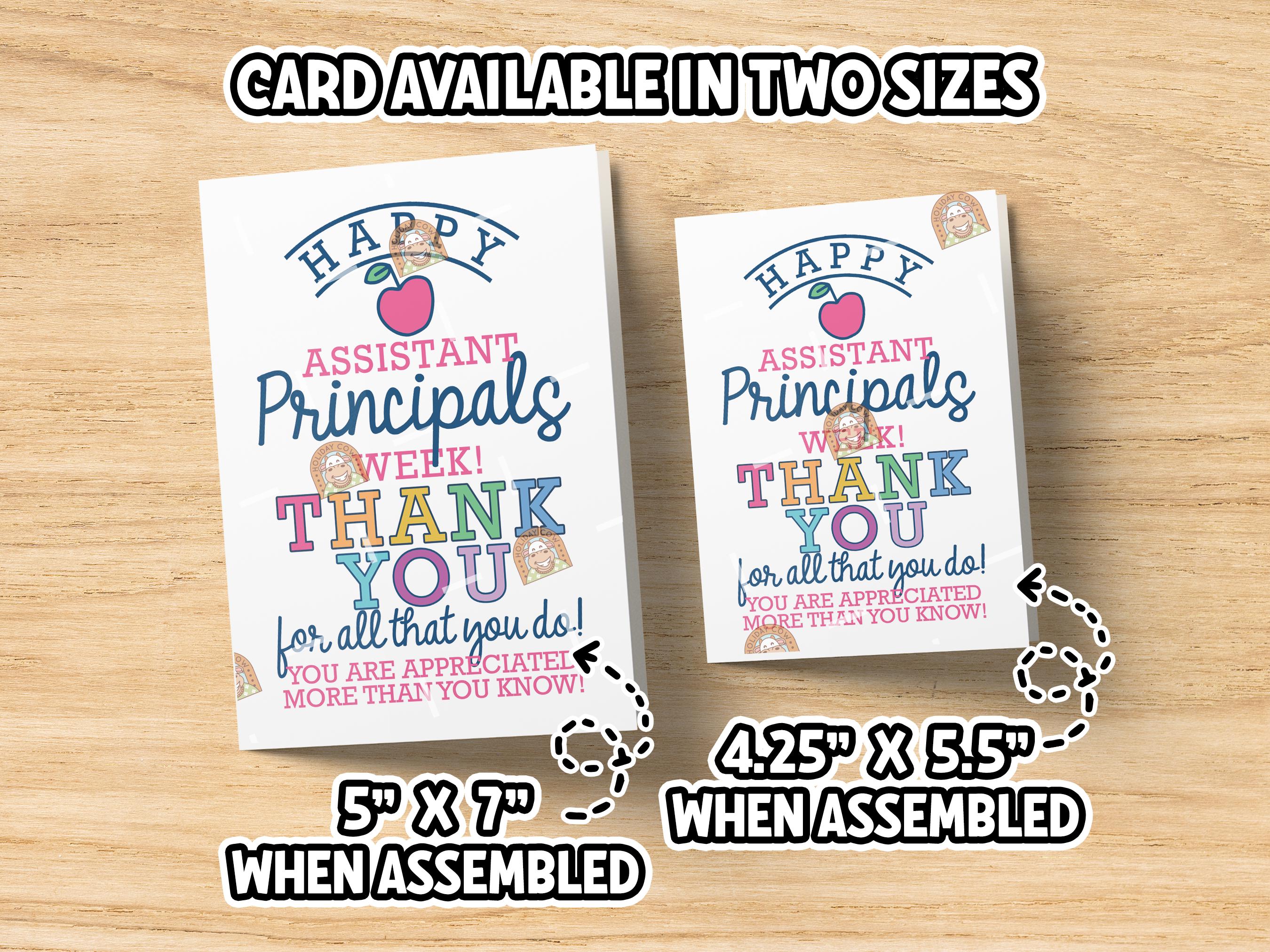 Assistant Principals Week Gift Printable, Assistant Principal ...
