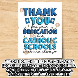 Catholic Schools Week Card Printable, Catholic Schools Week Gift ...