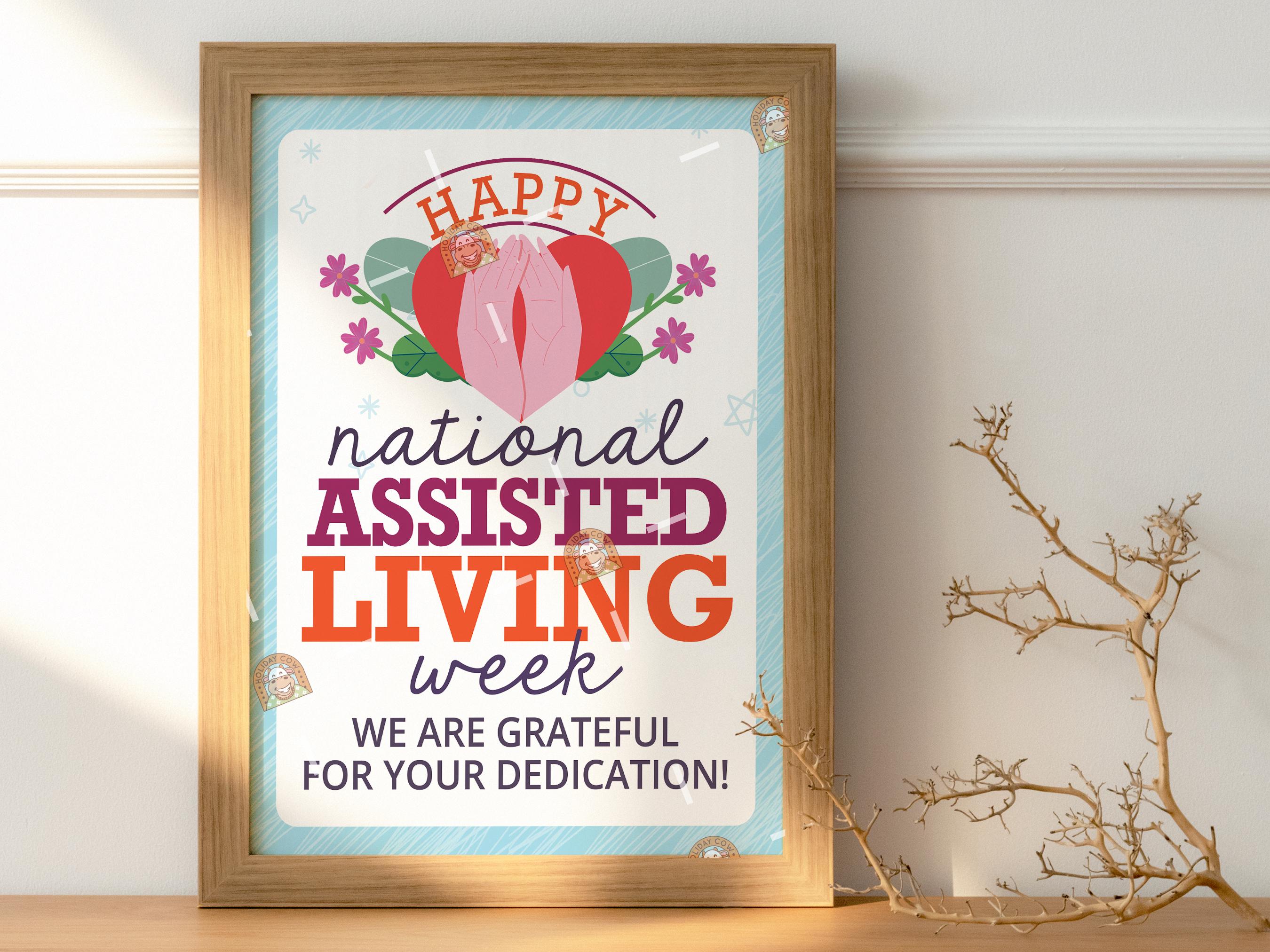 Assisted Living Week Card Printable, National Assisted Living Week Gift ...