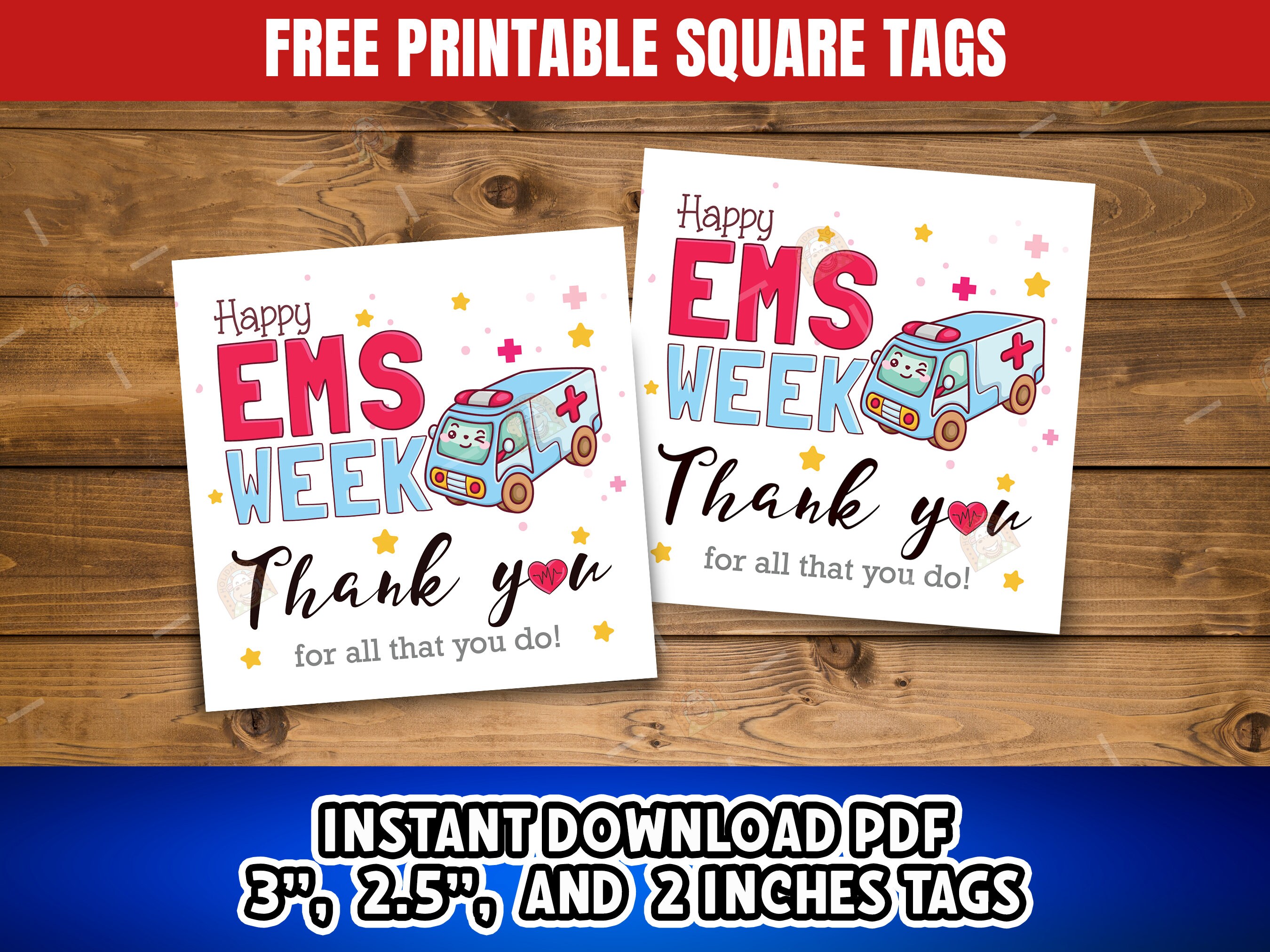 EMS Week Signs Printable Bundle, Ems Week Gifts, Ems Appreciation ...