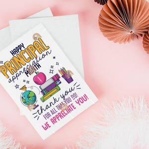 Principal Appreciation Month Card Printable, National Principals' Month ...