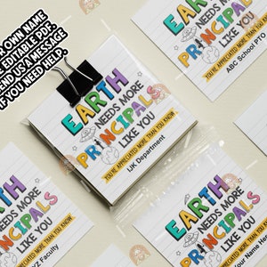 Principal Appreciation Gift Tag Printable, School Principal Tag ...