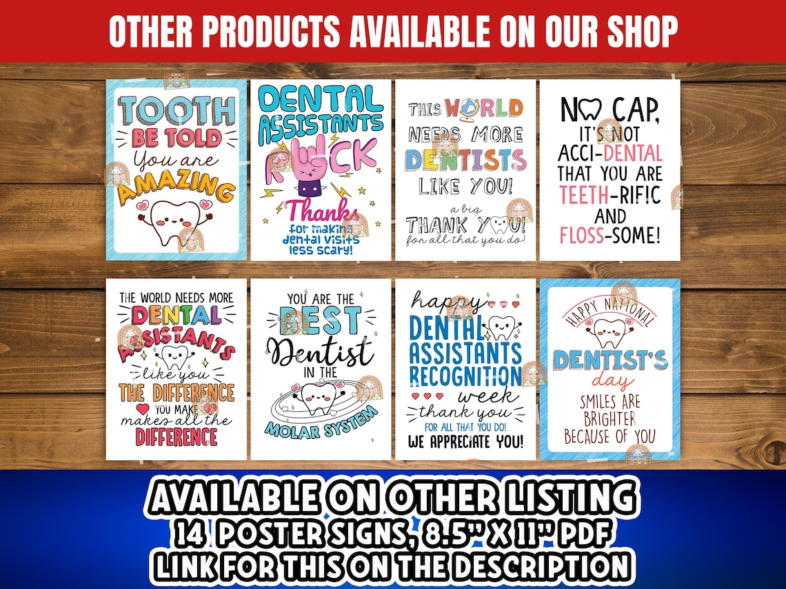 Dentist Gift Tag for Dentist, Printable Dentist Appreciation Tag, Thank ...