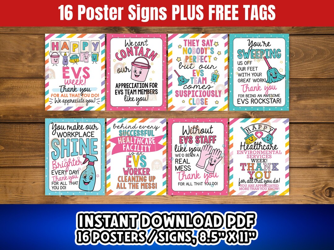 EVS Week Signs Printable, National Healthcare Environmental Services ...
