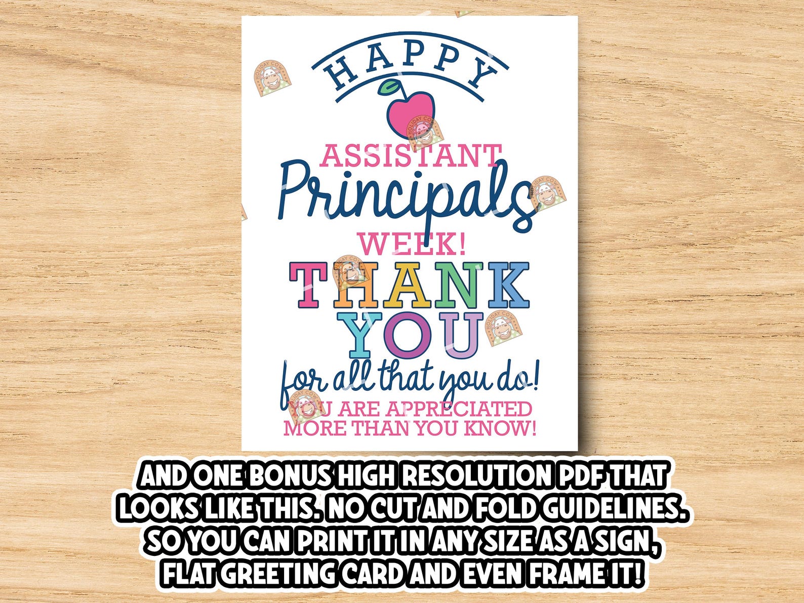 Assistant Principals Week Gift Printable, Assistant Principal ...