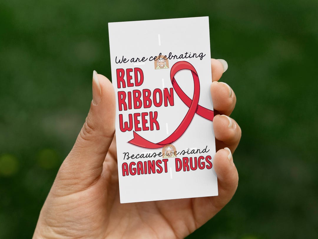 Red Ribbon Week Ideas, Red Ribbon Week Tags Printable, Red Ribbon Week ...