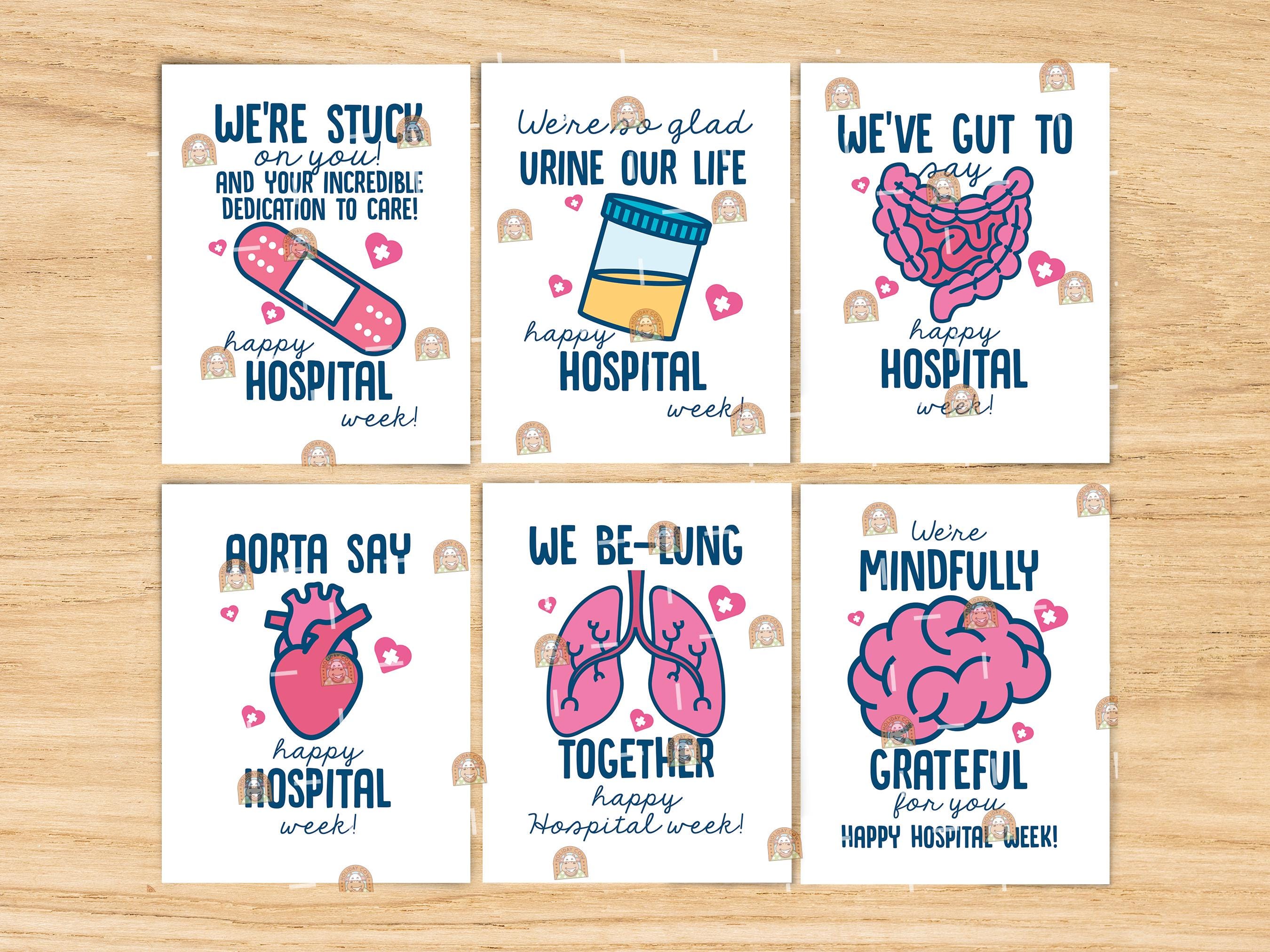 Hospital Week Signs Printable, Funny Hospital Week Decor, Hospital ...