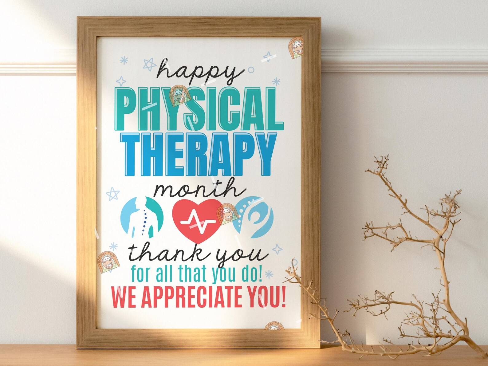 National Physical Therapy Month Card Printable, Physical Therapists ...