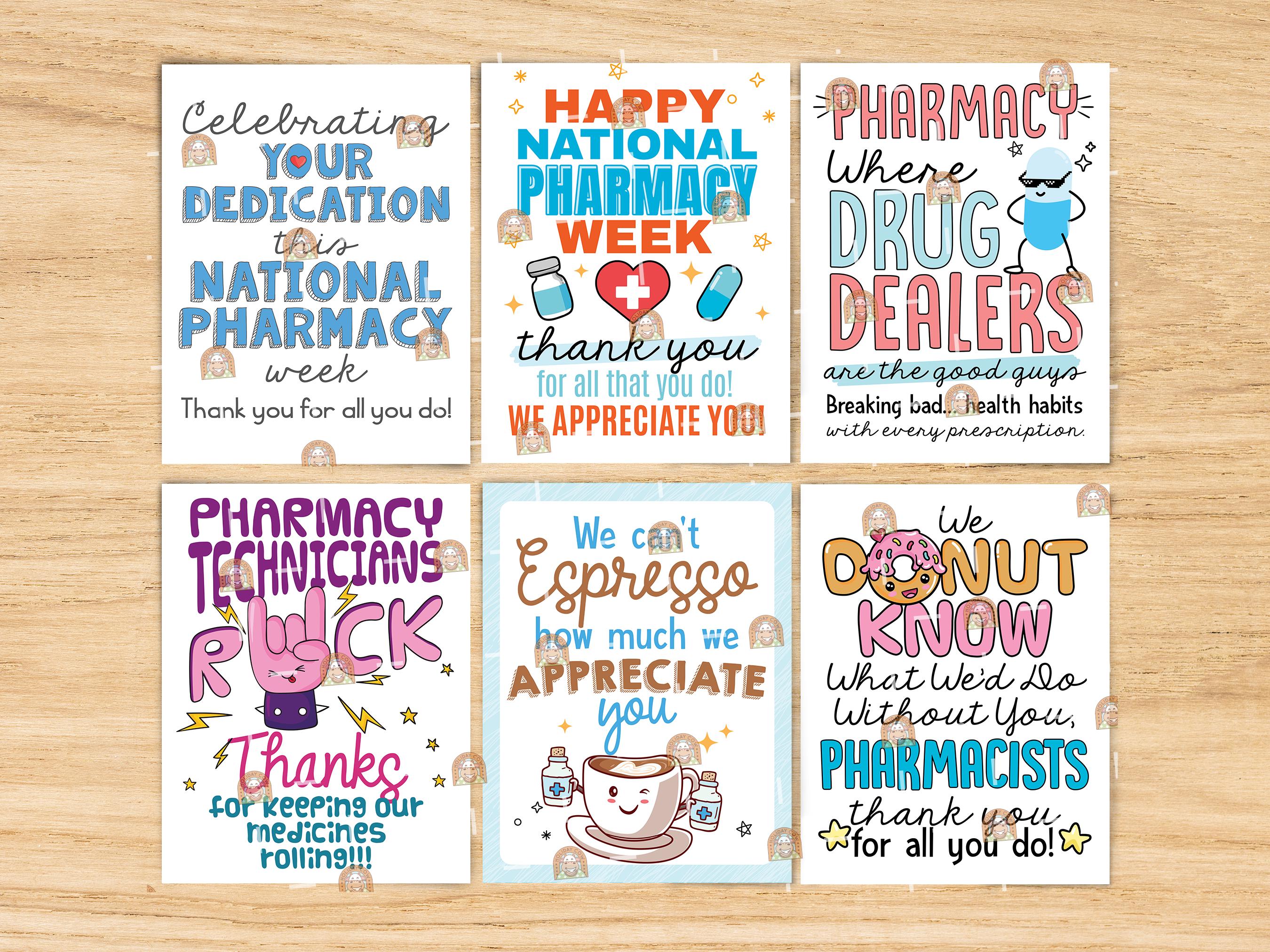 Pharmacy Week Sign Printable, Pharmacist Thank You Gift, Happy Pharmacy ...