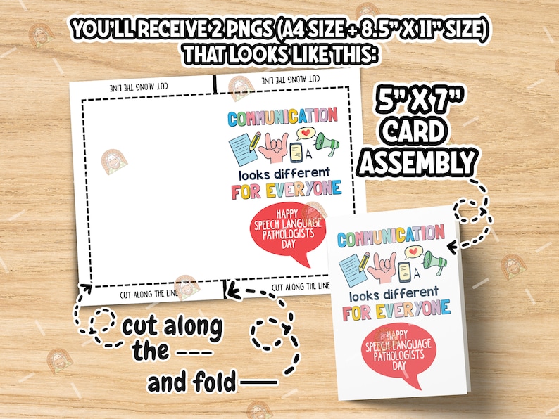 Speech Pathologist Card Printable, Speech Language Pathologist Gift ...