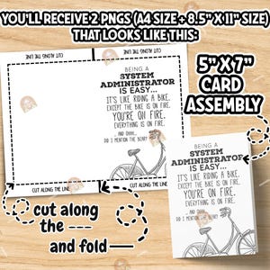 Sysadmin Gift, System Administrator Day Card Printable, System Admin ...