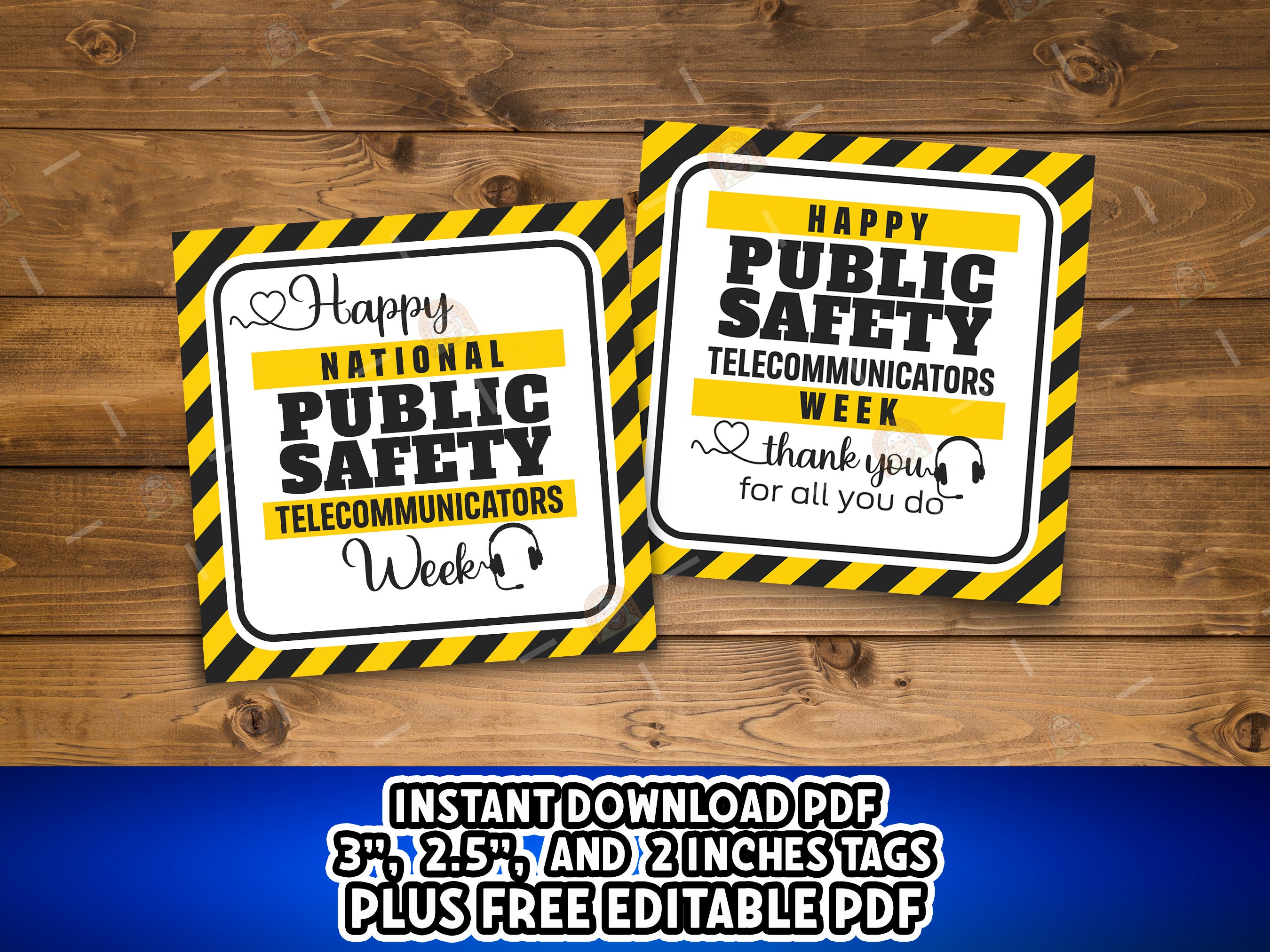 Dispatcher Thank You Tag, Public Safety Telecommunicators Week Tags ...