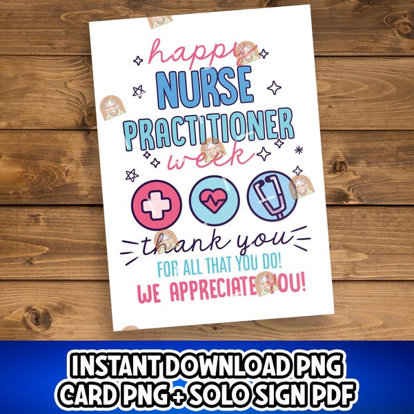 Nurse Practitioner Week Cards - Etsy