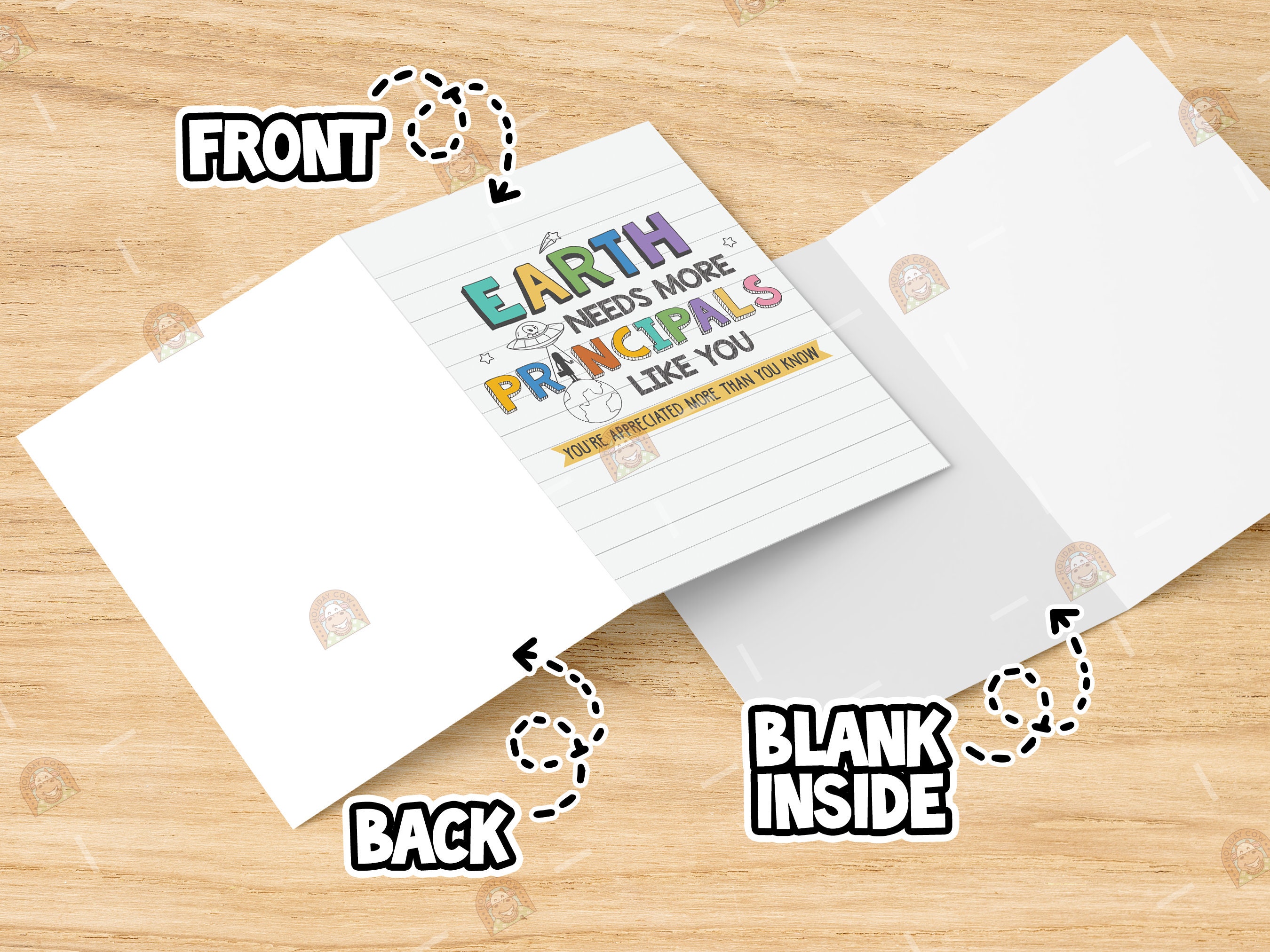 Principal Appreciation Card Printable, School Principal Gift, National ...