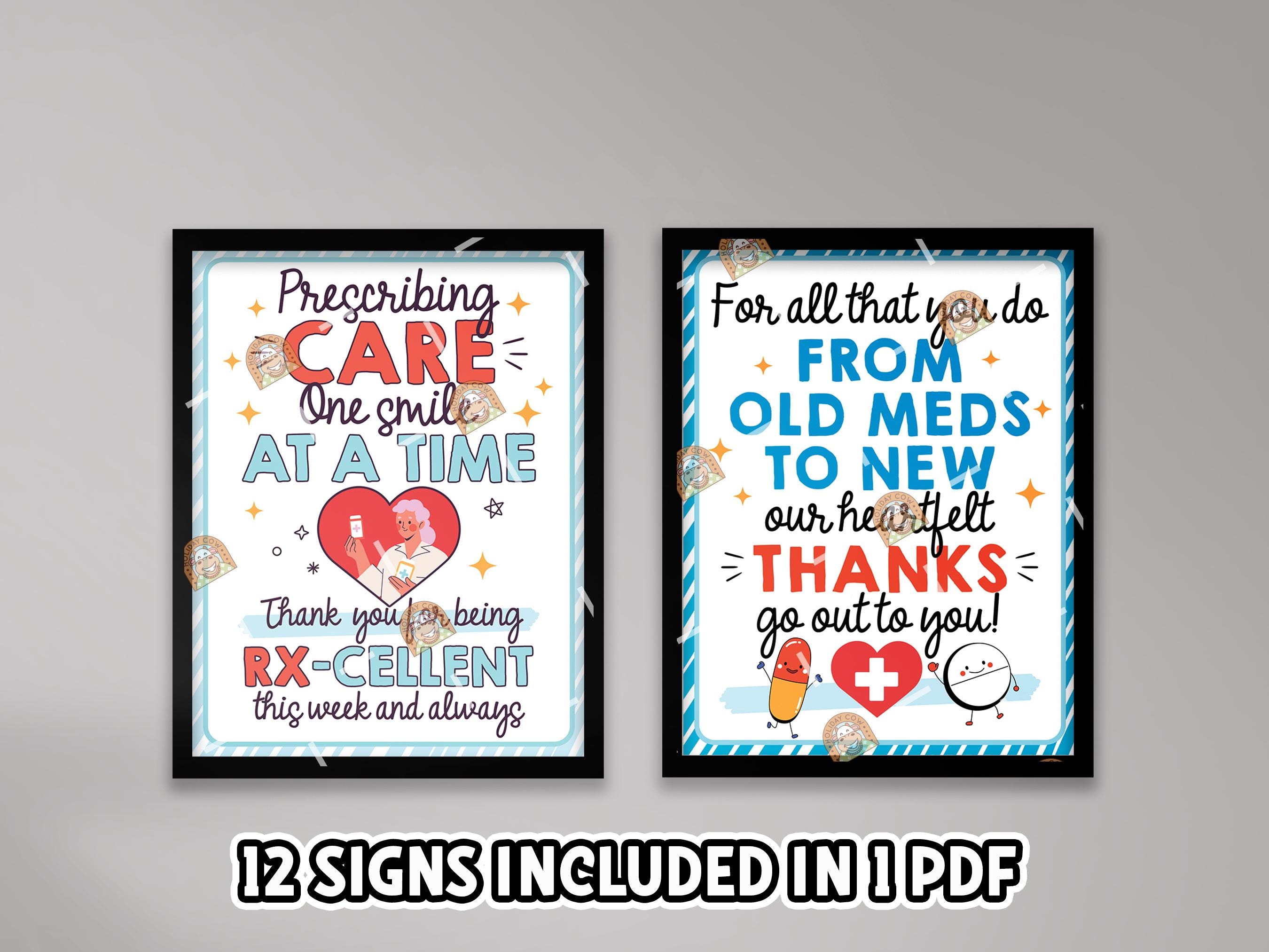 Pharmacy Week Sign Printable, Pharmacist Thank You Gift, Happy Pharmacy ...