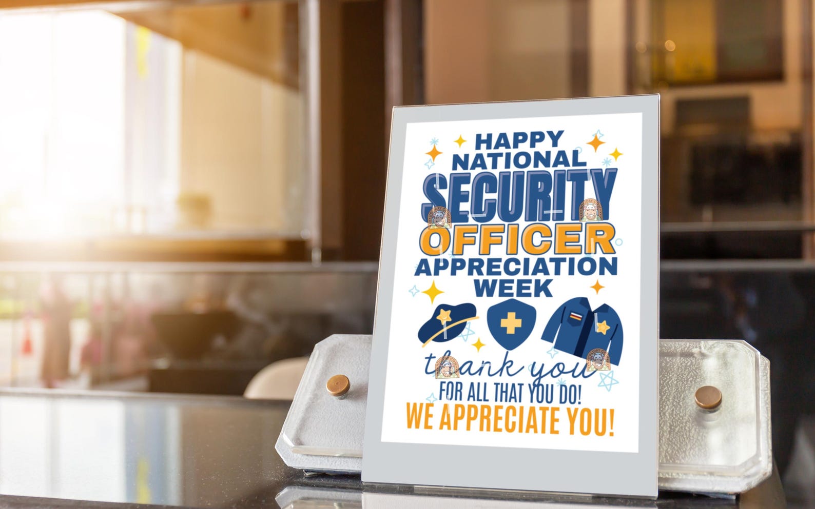 Security Officers Week Signs Printable, Security Officers Appreciation ...