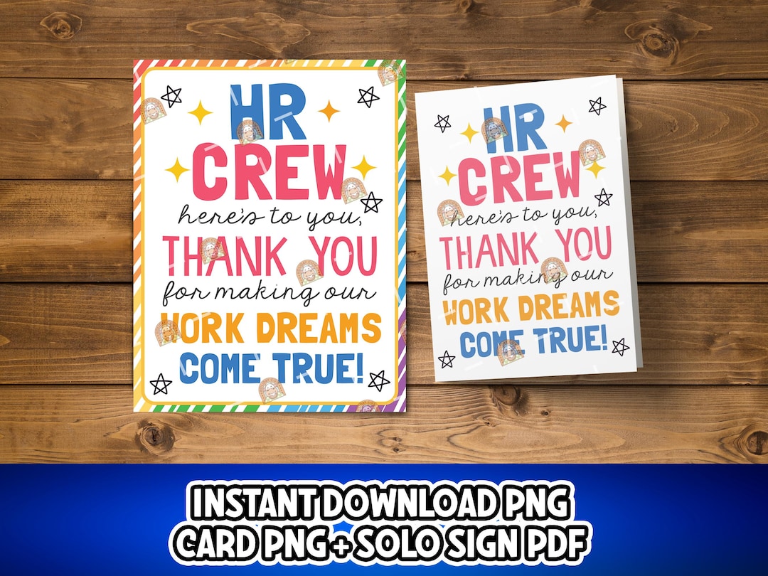 HR Professionals Day Card Printable, Human Resources Professional Day ...