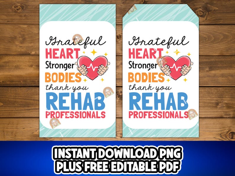 Rehab Gift Tags Printable, National Rehabilitation Week Gift Tags ...