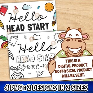 First Day of Head Start Sign, First Day of School Sign Printable, Back ...