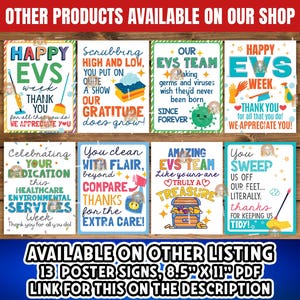 EVS Week Tag Printable, National Healthcare Environmental Services Week ...