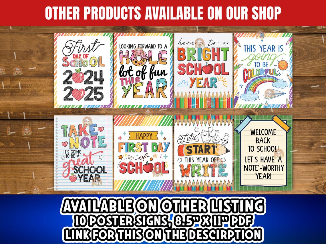 Happy First Day of School 2024 2025 Tag, Printable Welcome Back to ...