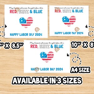 Labor Day Handprint Craft, Printable USA Labor Day Handprint Art Craft ...