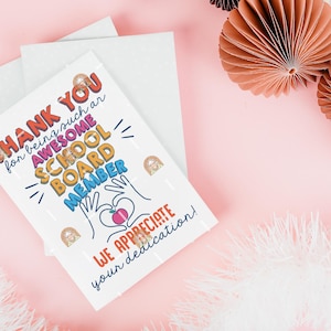 School Board Member Gifts, Printable School Board Recognition Month ...