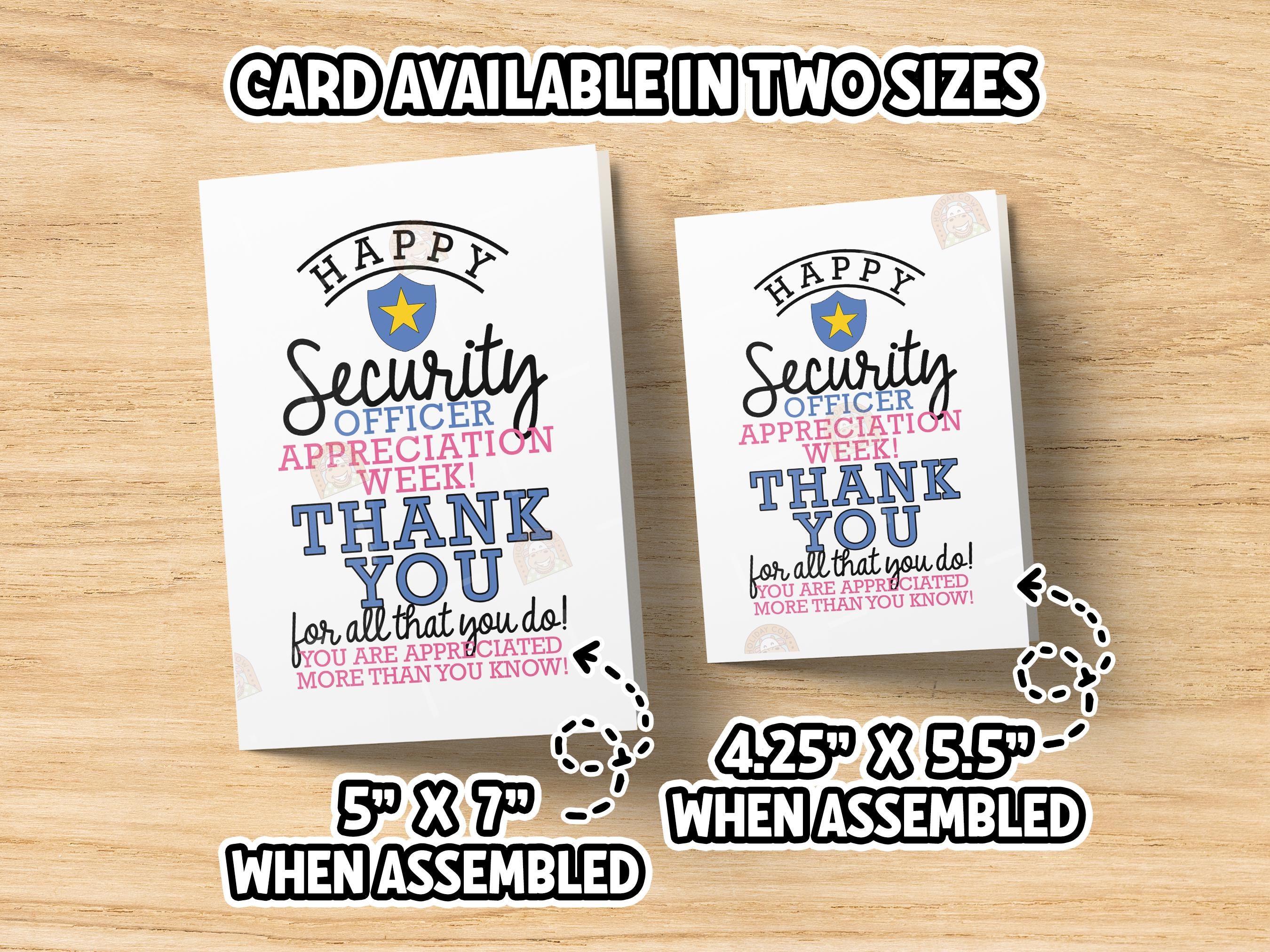 Security Officers Week Sign Printable, Security Officers Appreciation ...