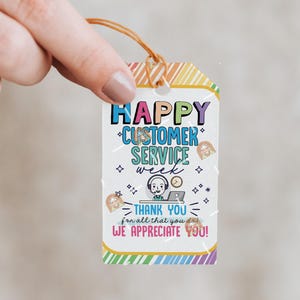 Customer Service Week Tags Printable, Happy Customer Service ...