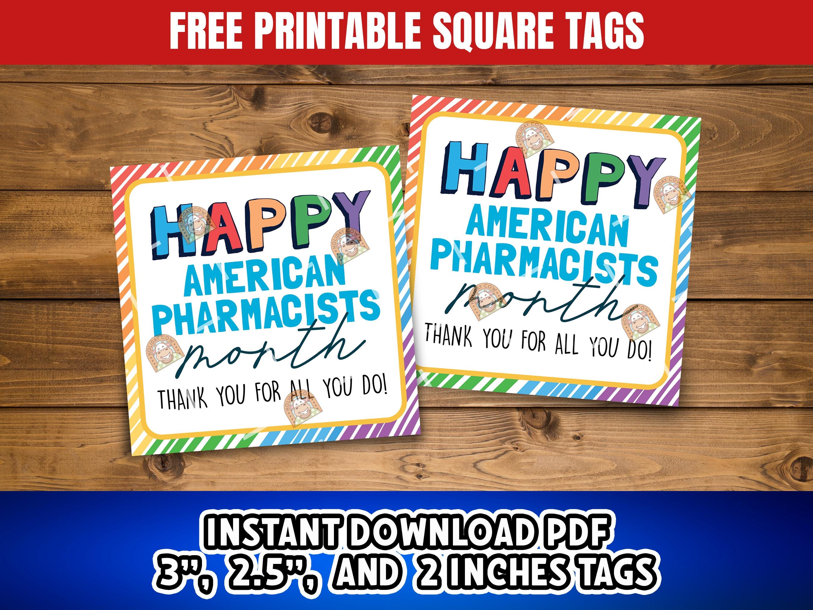 American Pharmacists Month Sign Printable, Pharmacy Month Gift ...