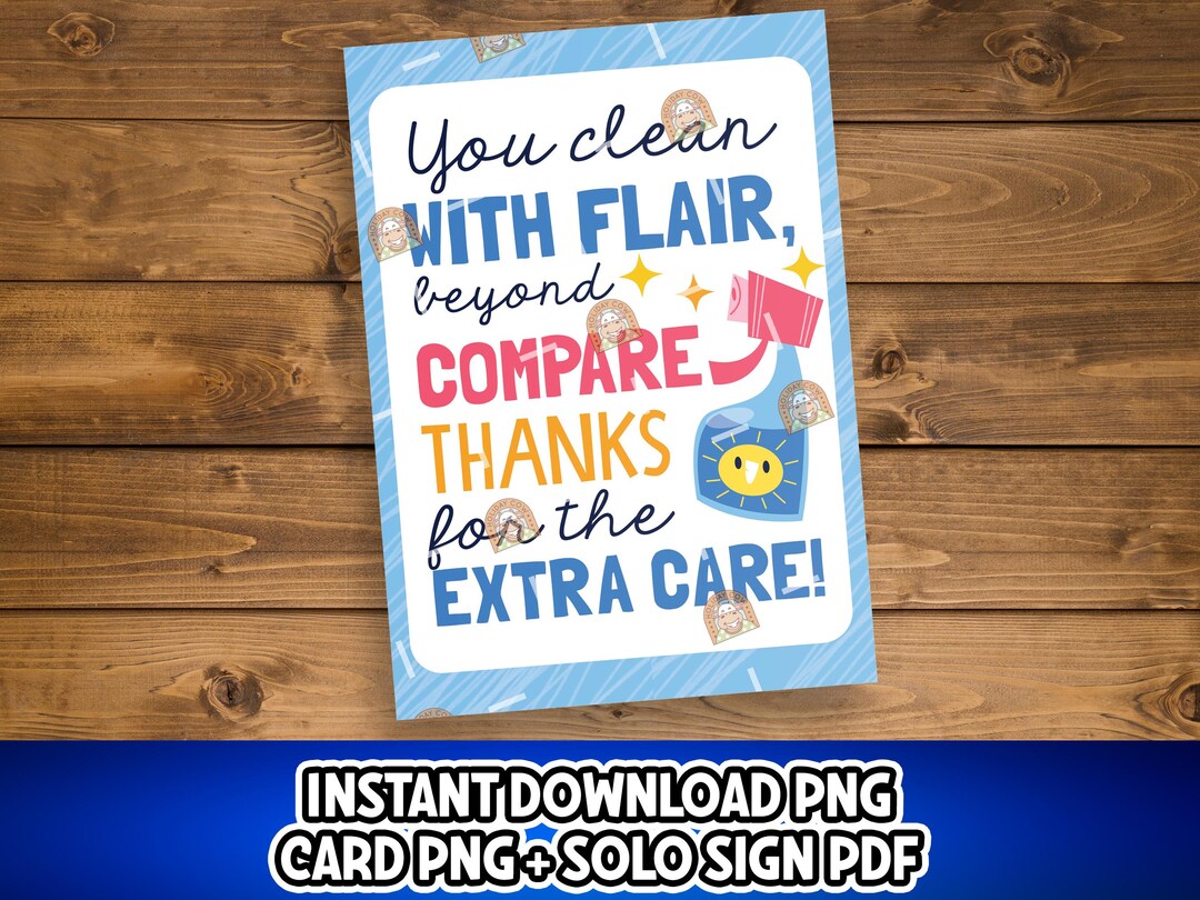 Custodian Appreciation Printable, Custodian Day Sign, Thank You ...