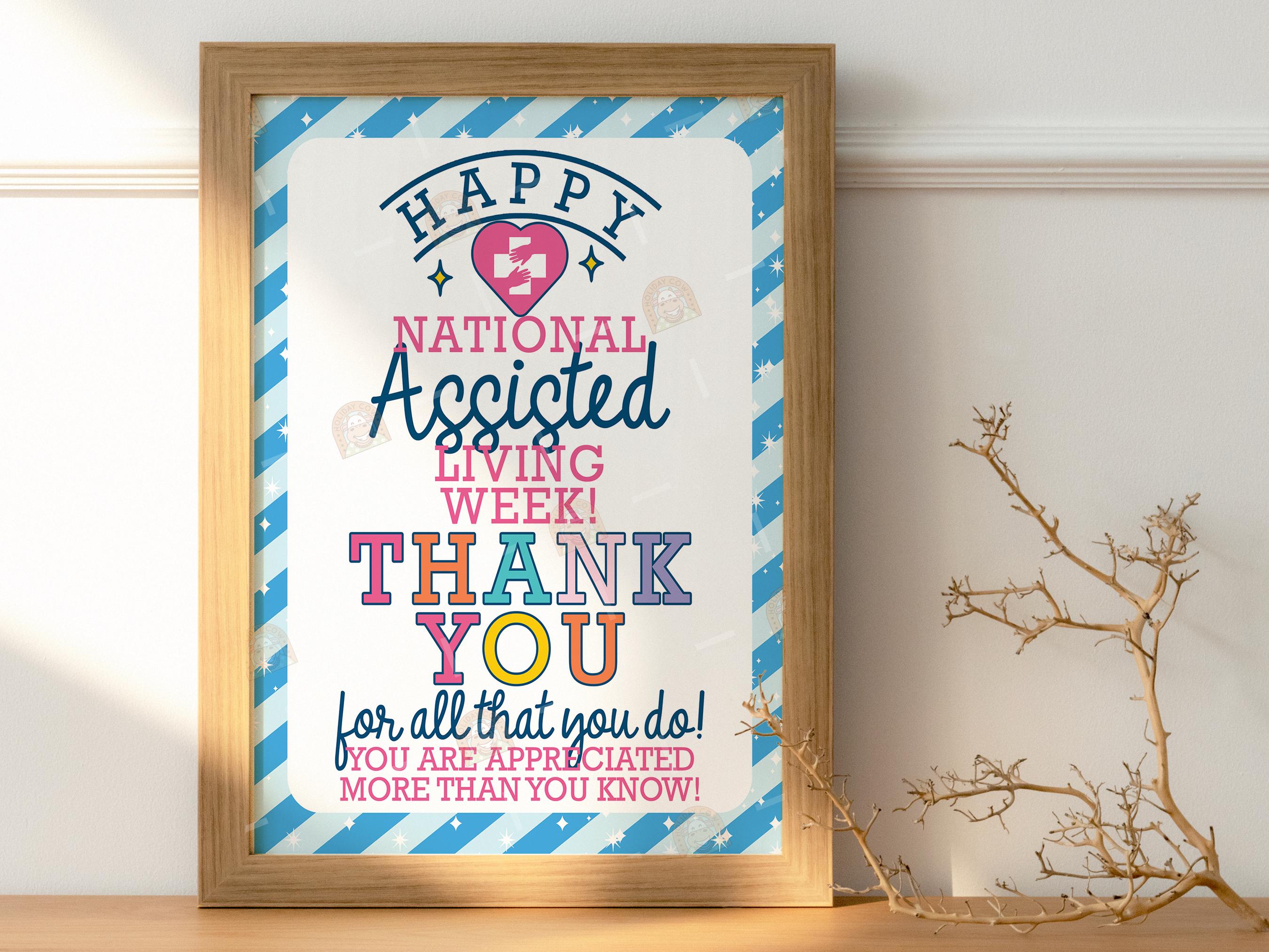 Assisted Living Week Gift Printable, National Assisted Living Week Card ...