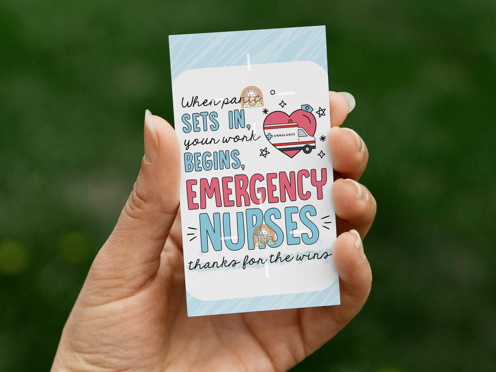 ER Nurse Week Tag Printable, ER Nurse Gift Tag, Thank You Er Nurses Day ...