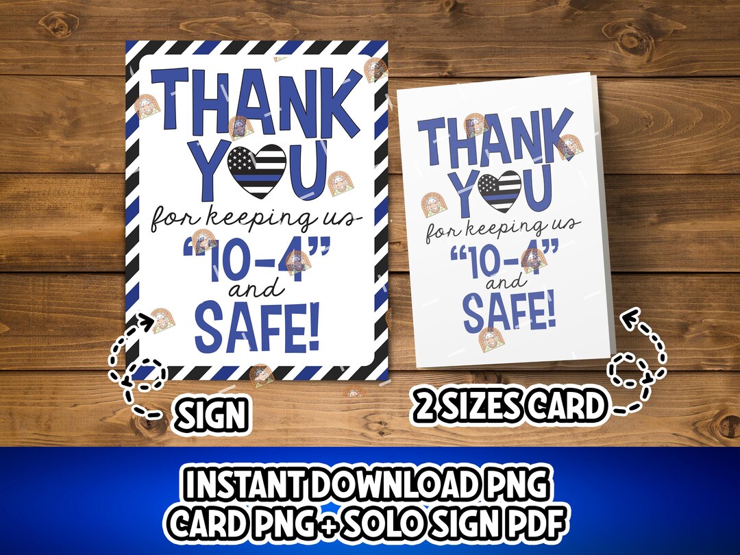 Police Gift, National Police Week Sign, Printable Police Appreciation ...