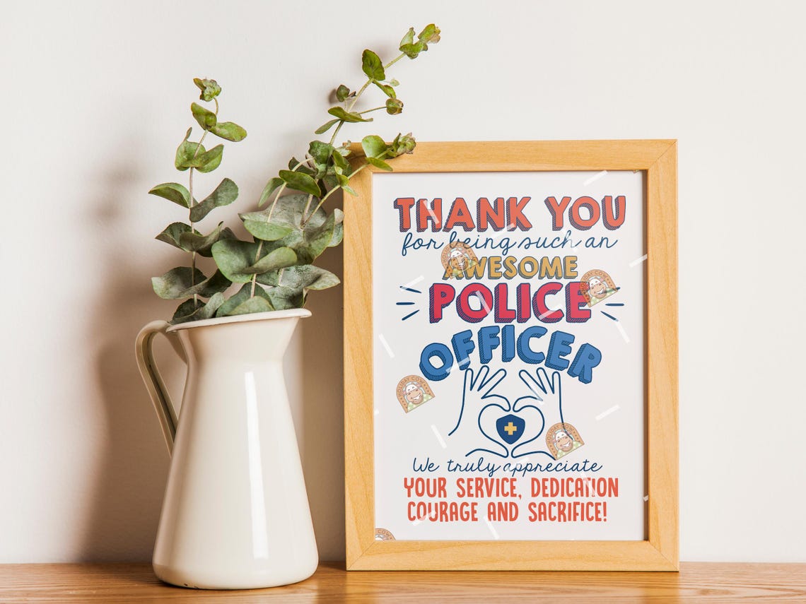Law Enforcement Appreciation Day Signs Printable, LEAD Signs, Law ...