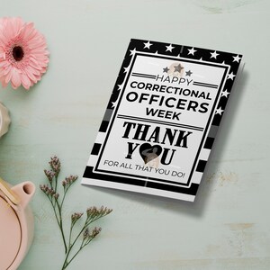 Correctional Officers Week Gift Printable, Correctional Officer Week ...