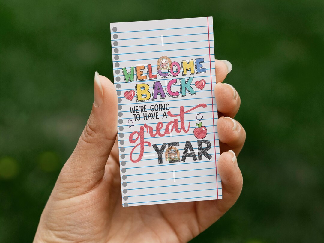 Welcome Back Gift Tag Printable, Welcome Back to School Tag, First Day ...