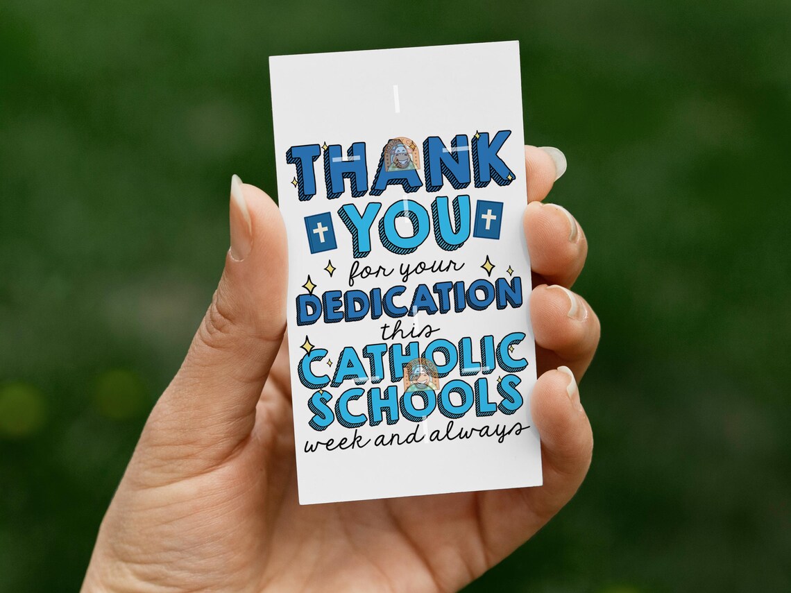 Printable Catholic Schools Week Tags, Catholic Schools Week Gift Tag ...