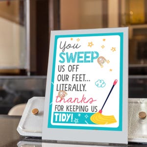 Custodian Appreciation Printable, Custodian Day Sign, Thank You ...