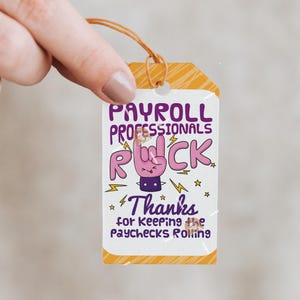 National Payroll Week Tag Printable, Payroll Week Gift Tags, Payroll ...