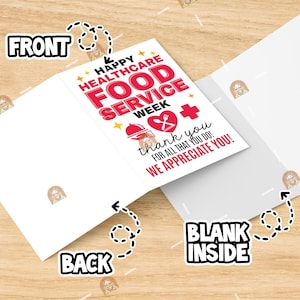 Healthcare Food Service Week Card Printable, Healthcare Food Service ...