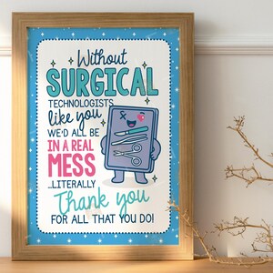 Surgical Tech Gift, Funny Surgical Tech Week, Printable Surg Tech Week ...
