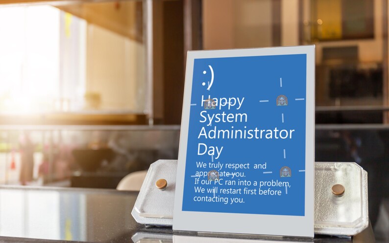 Sysadmin Sign Bundle, Printable System Administrator Day Poster ...