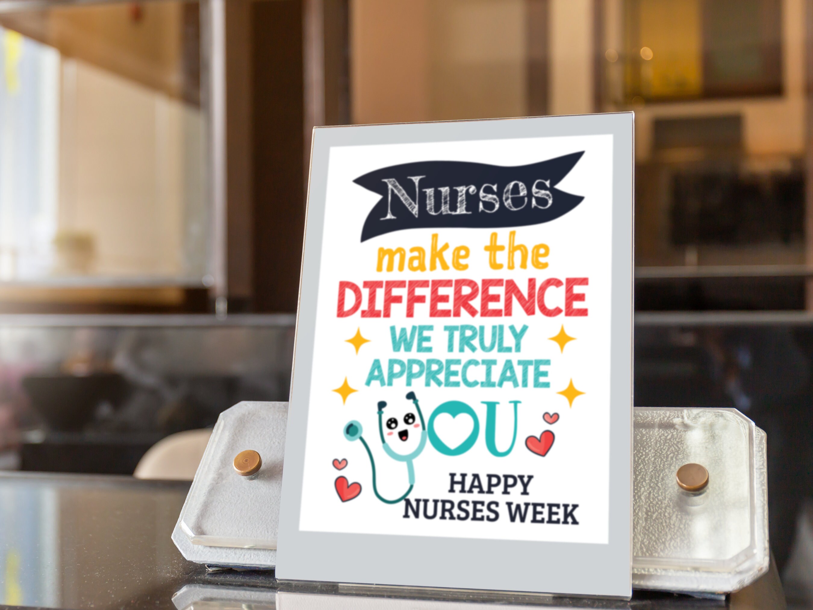 Nurses Week Card Printable, Nurse Appreciation Card, Nurse Thank You ...