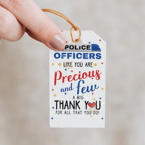 Police Week Tags Printable, National Police Officers Week Gift Tag ...