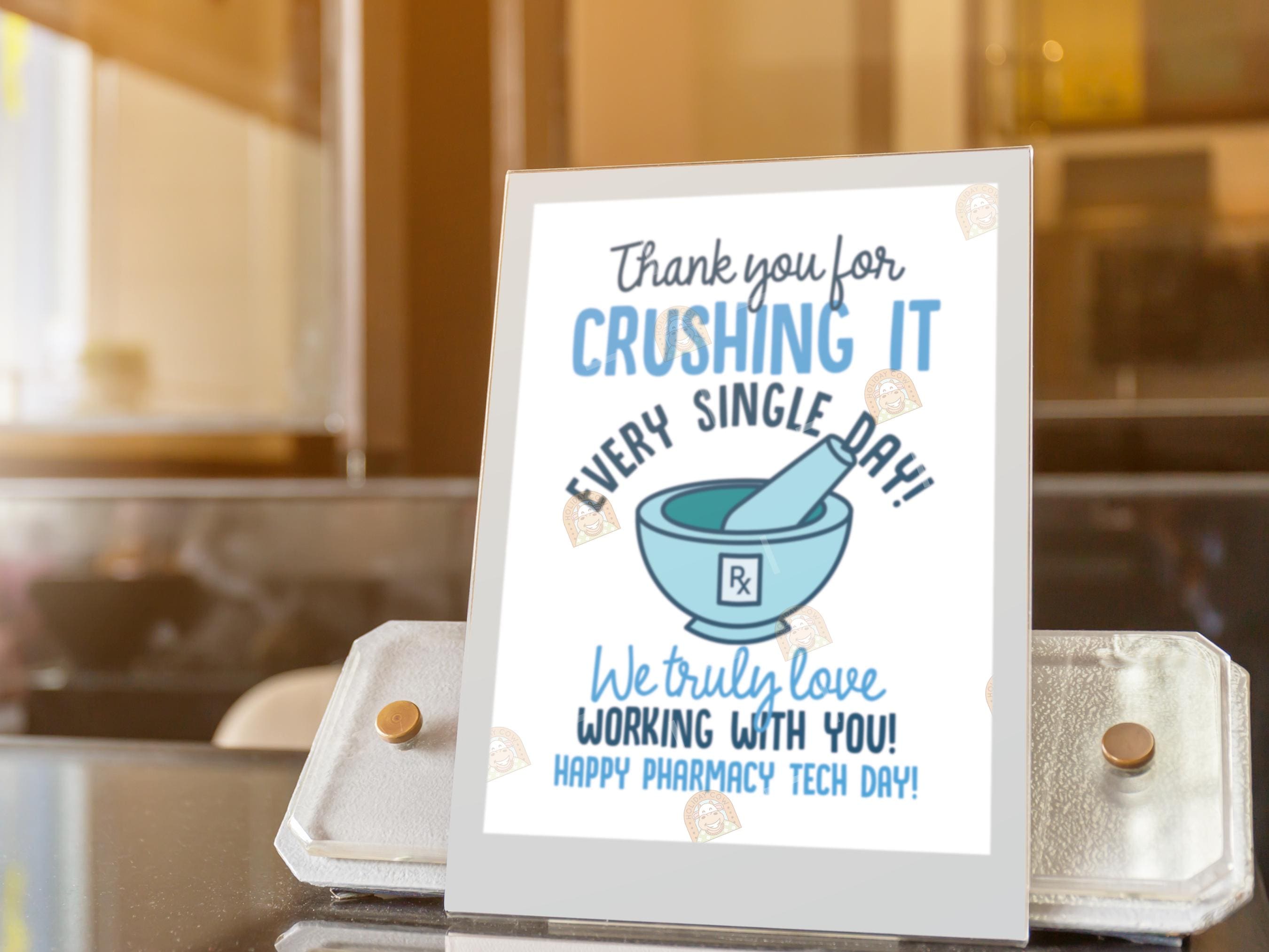 Pharmacy Tech Day Signs Printable, Pharmacy Technician Day Gift, Thank ...