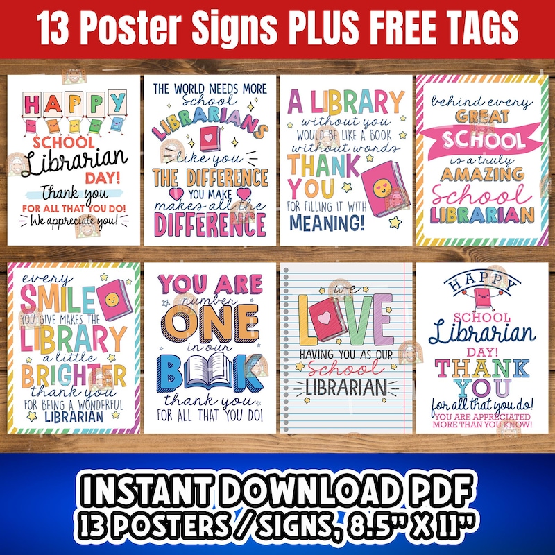 Librarian Poster - Etsy