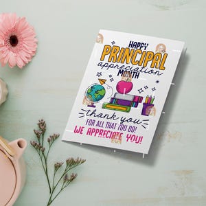 Principal Appreciation Month Card Printable, National Principals' Month ...